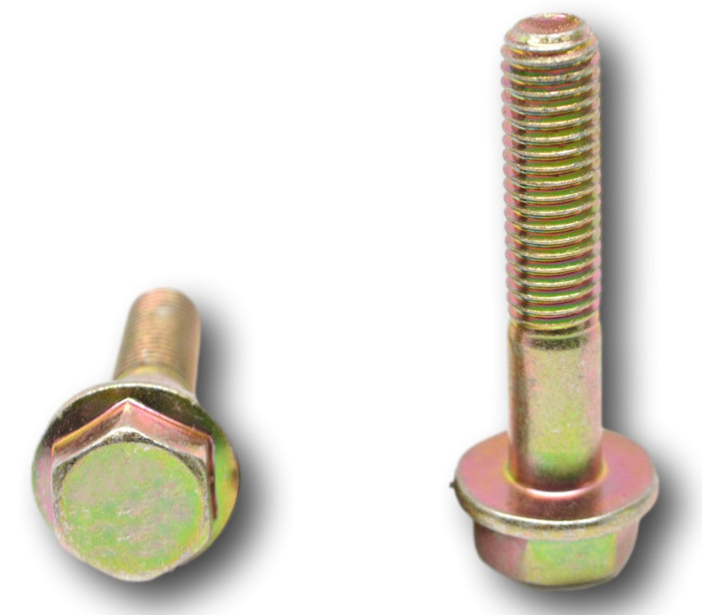 5/16"-18 x 2" Grade 8 Flange Frame Bolt Yellow Zinc Plated Partial Thr ...