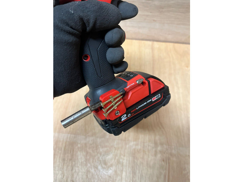 StealthMounts Stubby Magnetic Bit Holder for Milwaukee M18 Tools - Red ...