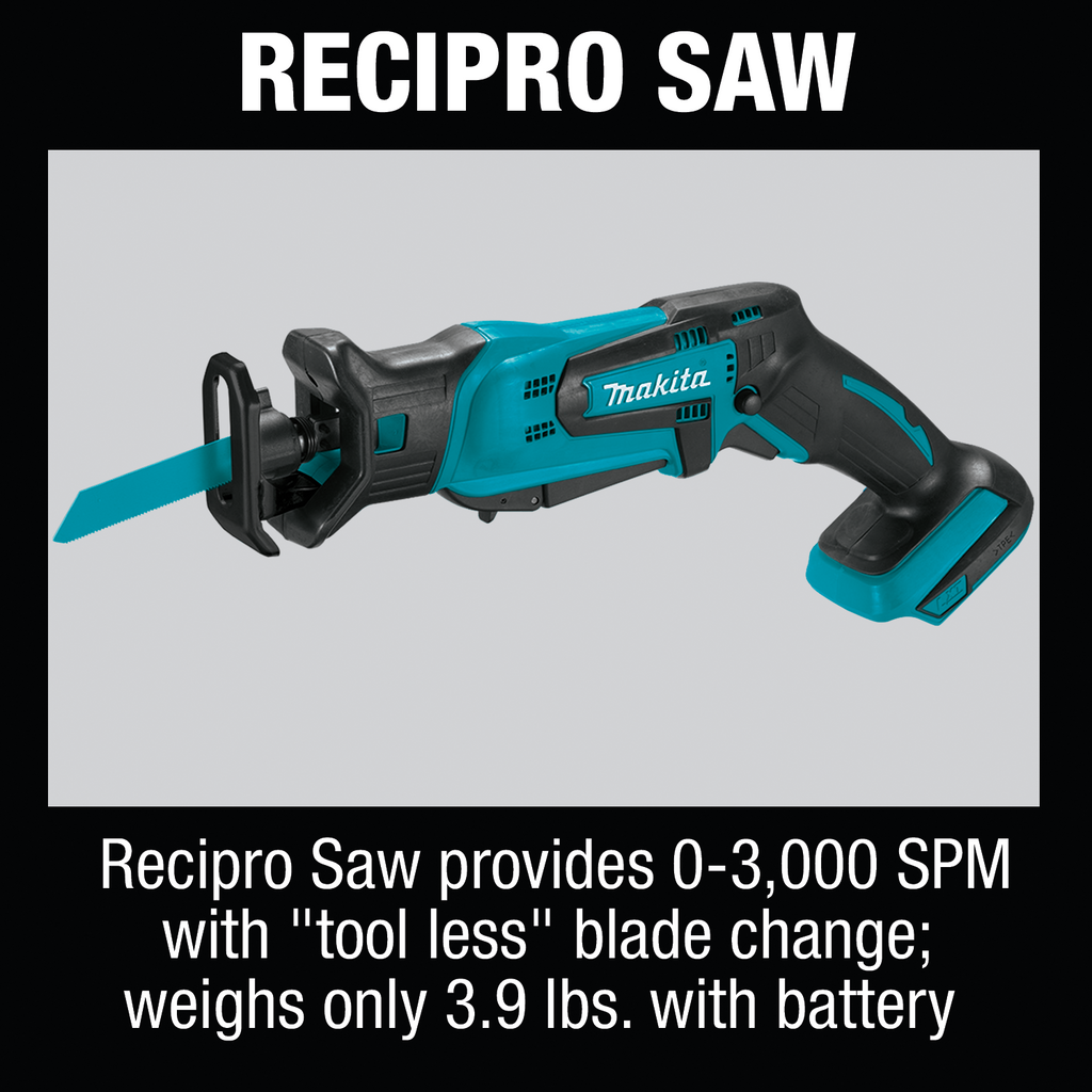 Makita XT801X1 18V LXT® Lithium‑Ion Cordless 8‑Pc. Combo Kit (3.0Ah) – Fasteners Inc